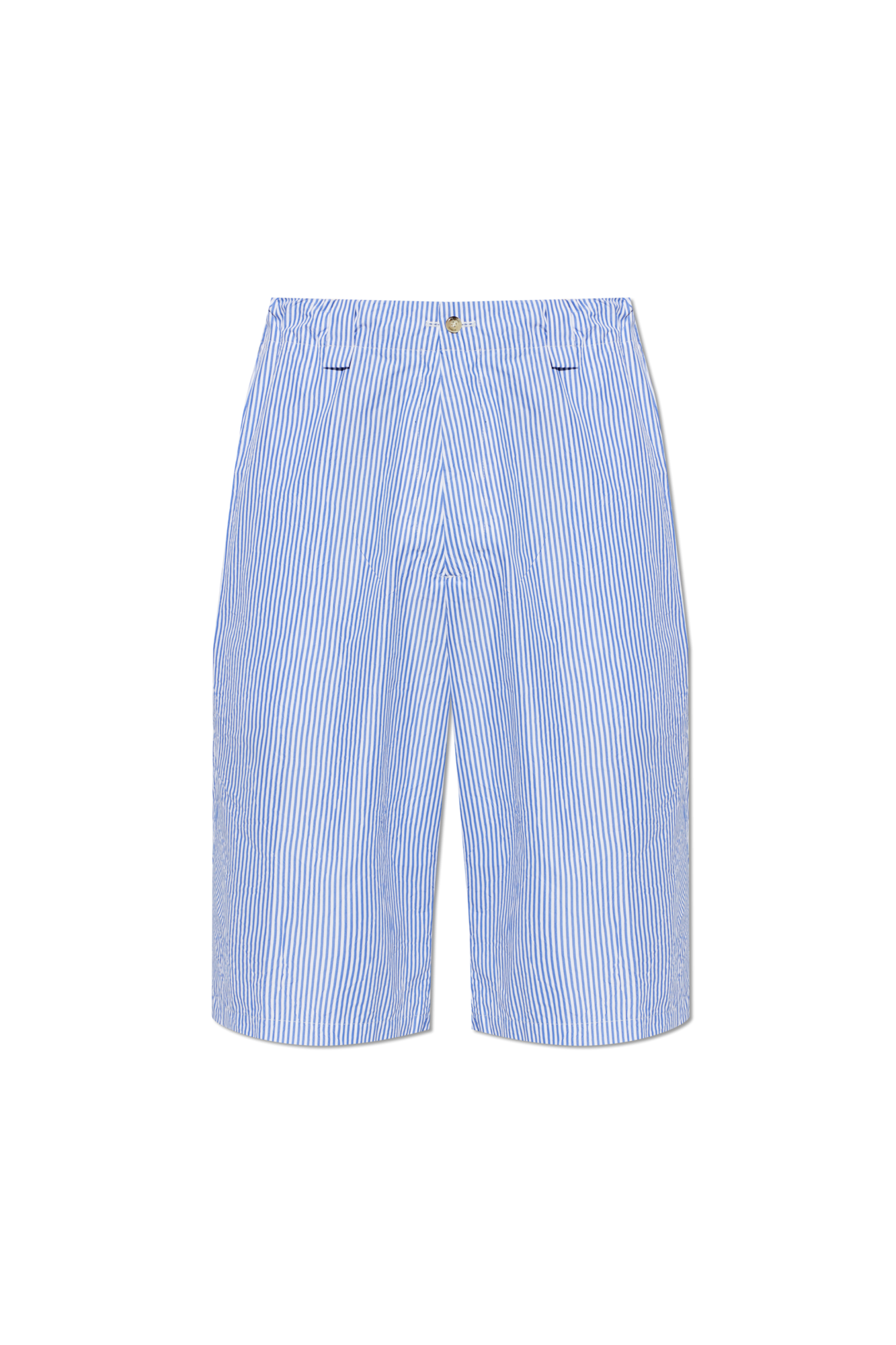 WILLY CHAVARRIA Striped Cotton Shorts